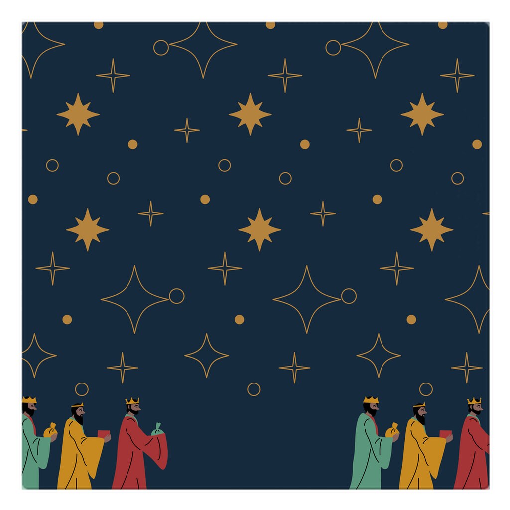 Cloth Napkin Dia De Los Reyes Magos the Three Kings Set of 4 Polyester ...