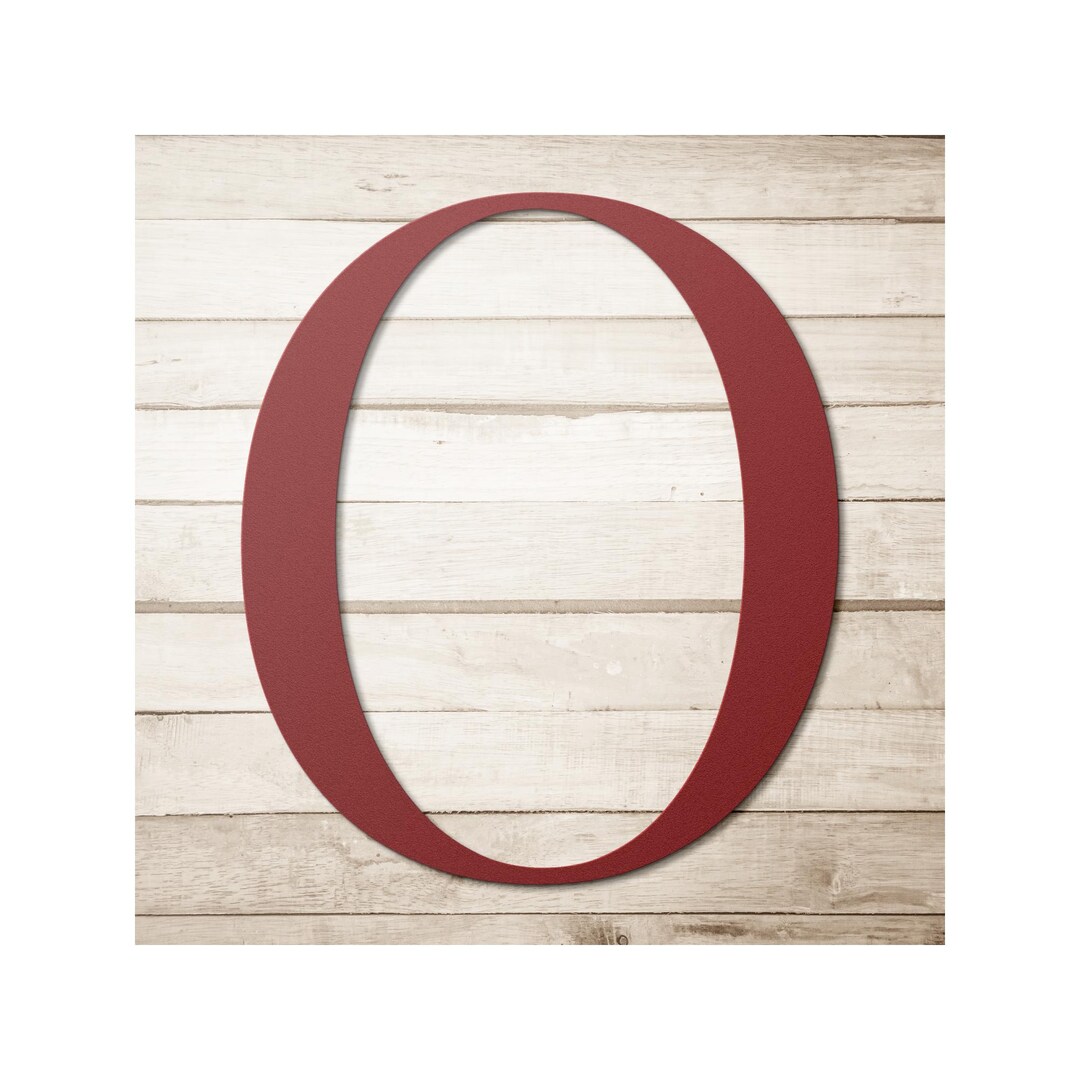 Metal Alphabet Wall Decor | Letter O | Sizes 12 Inches to 36 Inches ...