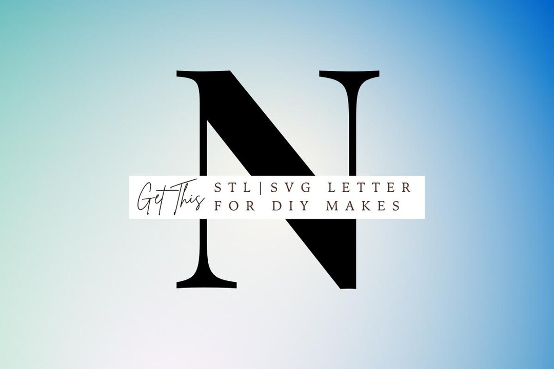 Letter M STL SVG - Playfair Display Font - 3D Print/cut - Etsy