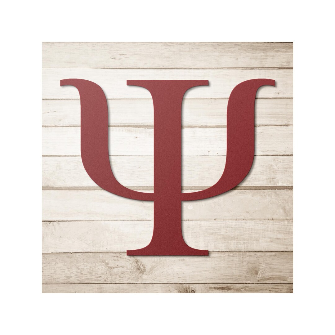 Metal Psi Symbol Sign, Greek Letter Wall Art - Custom Sizes - Etsy