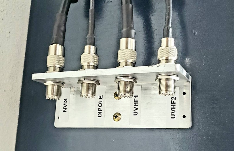 PL-259 4 Port Bulkhead Wall Mount. SO-239 Patch Panel Ham - Etsy