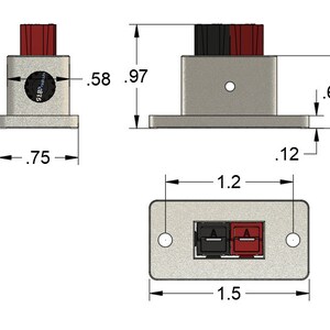 Powerpole Mounting Plate for Projects. Genuine Anderson Powerpole ...