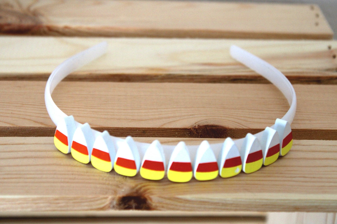 Wooden Candy Corn Headband-hair Accessories-trick or - Etsy