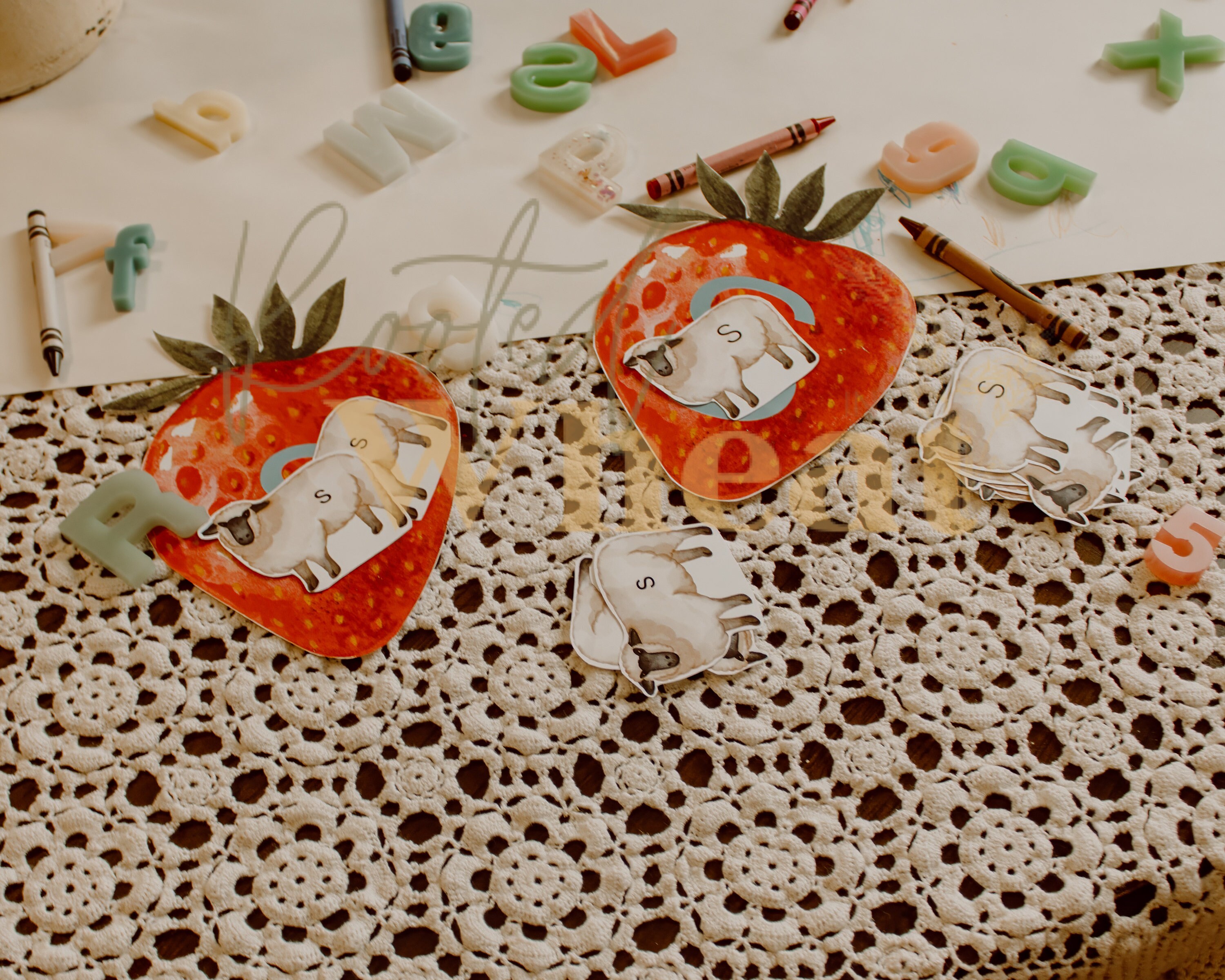 E LETTER MORNING BASKET E is for Elephant Alphabet Learning Preschool ...