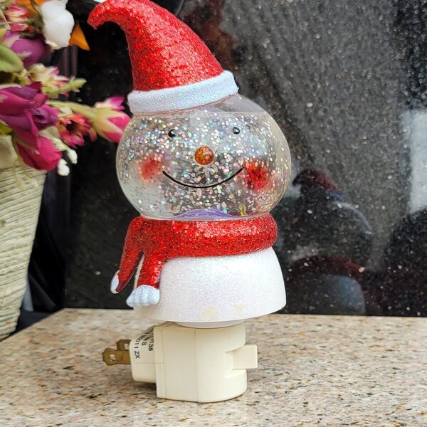 Snowman Night Light - Etsy