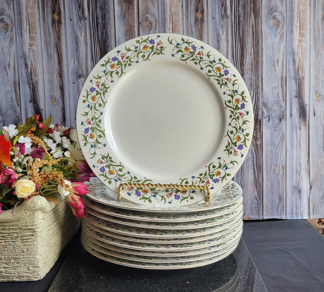 Vintage Farberware Fine China Dinner Plate - Set of 5 - Etsy