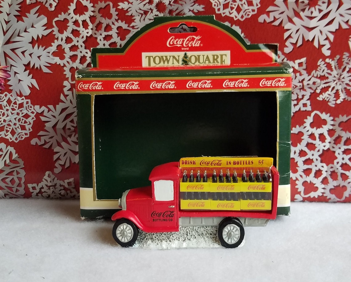 Vintage Coca Cola Town Square Collection: Delivery Truck & Man - Etsy