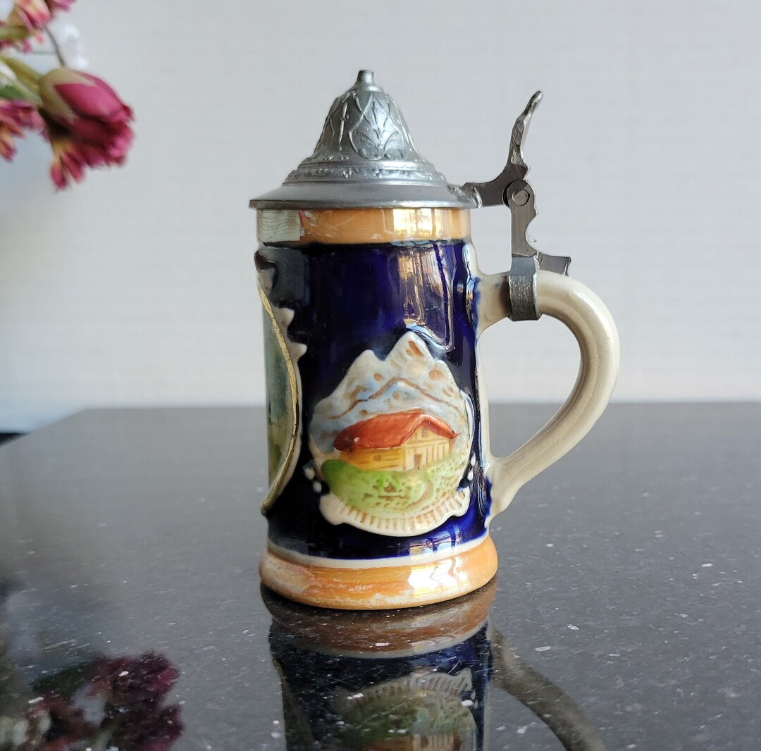 Vintage Mini German Beer Stein - 3.75"h - Etsy