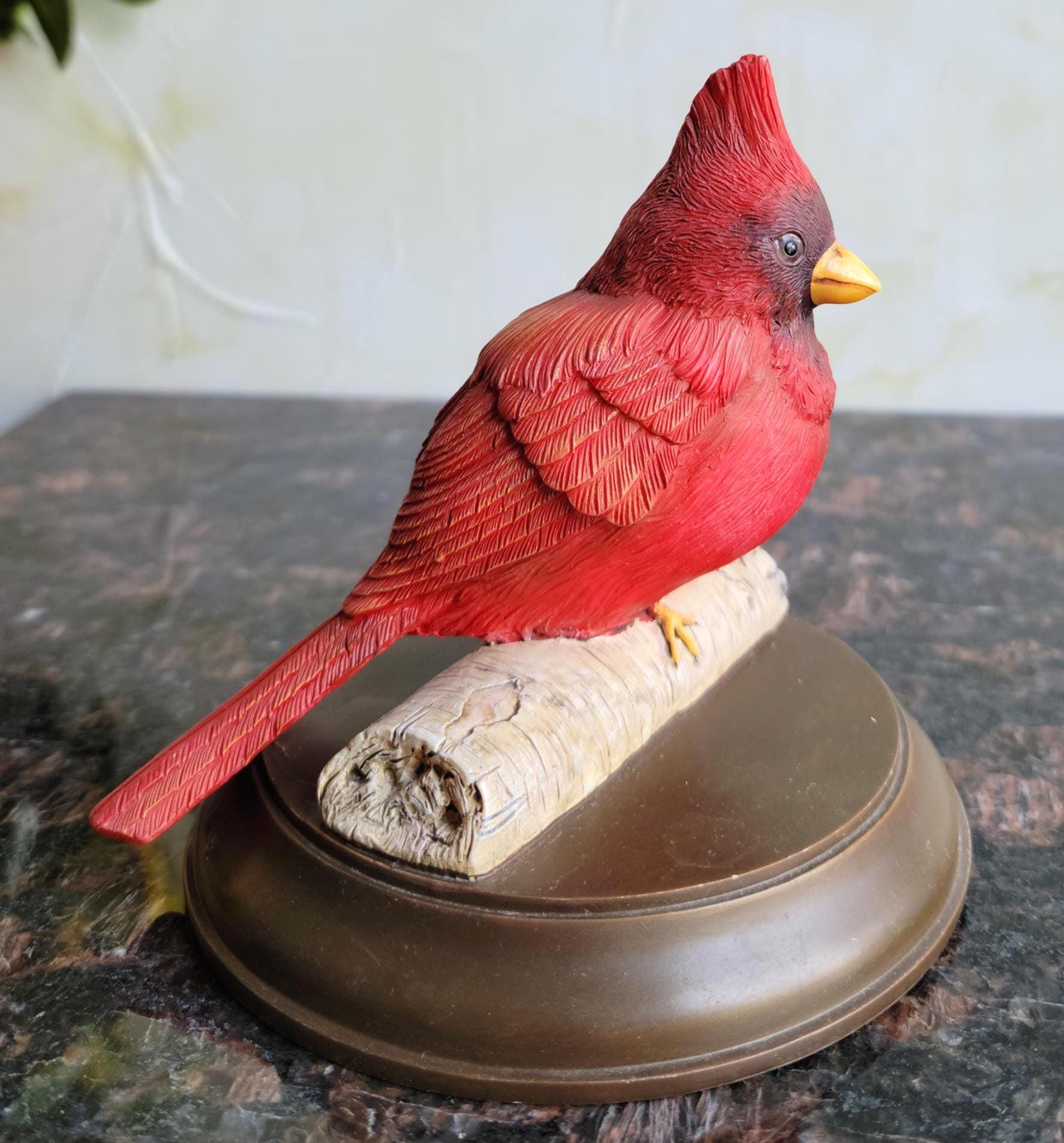 Red Northern Cardinal Figurine - 2pc - Etsy