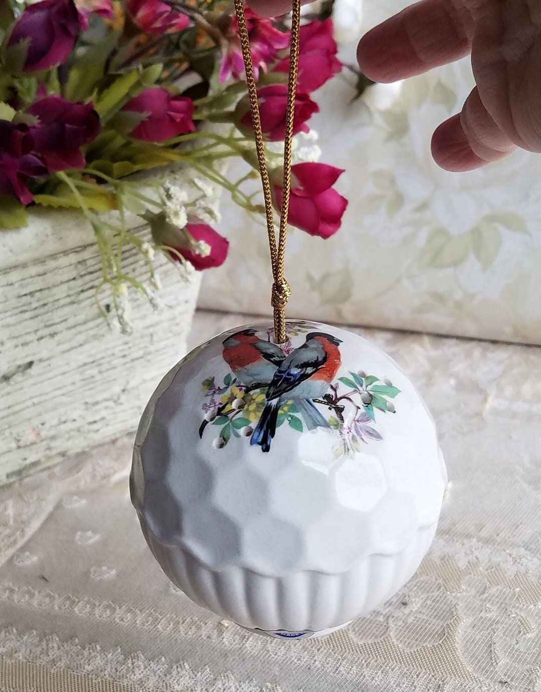 Vintage Round Hanging Potpourri Ball/pomander by IWRICE & Co. Inc. Made ...