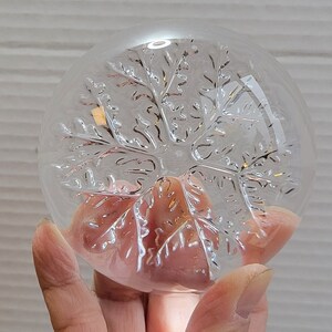 Vintage Crystal Snowflake Paperweight - 3.5"d - Etsy