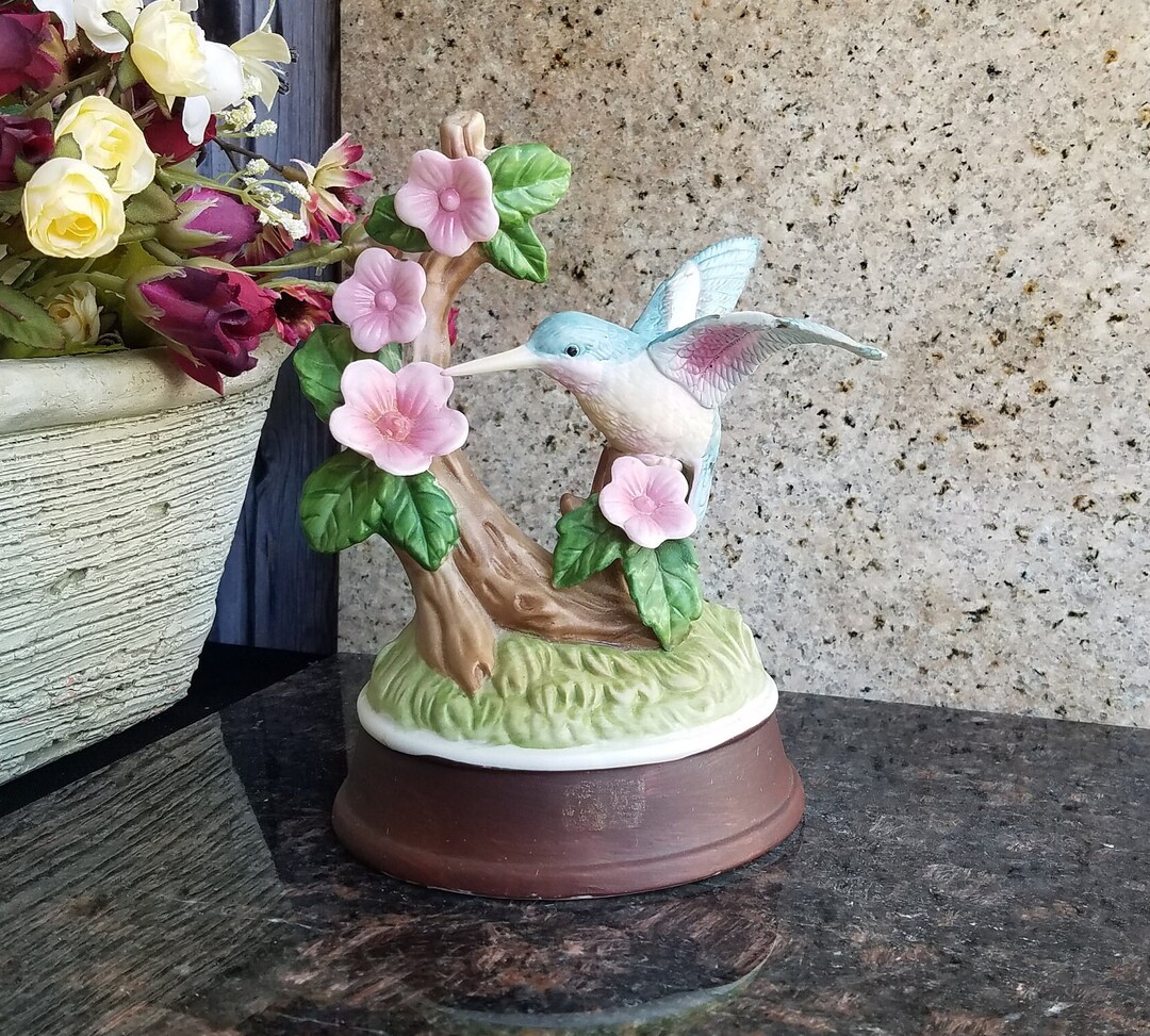 Porcelain Hummingbird Figurine - Etsy