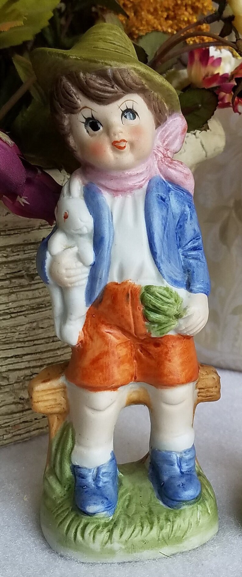 Vintage Ceramic Young Girl and Boy Figurines - Set of 2 - Etsy