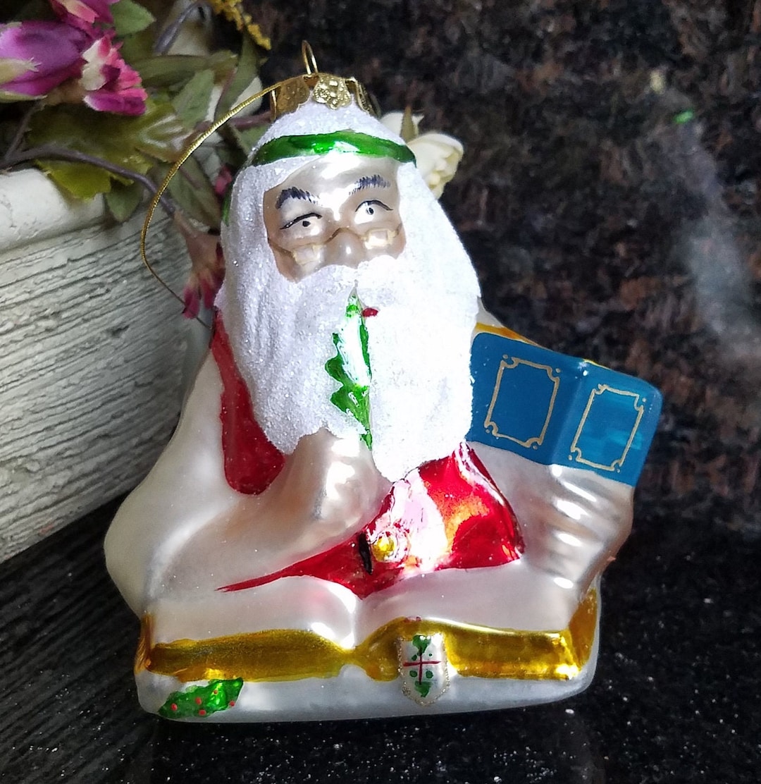 Norman Rockwell Santa Claus Mercury Glass Tree Ornament Collection ...