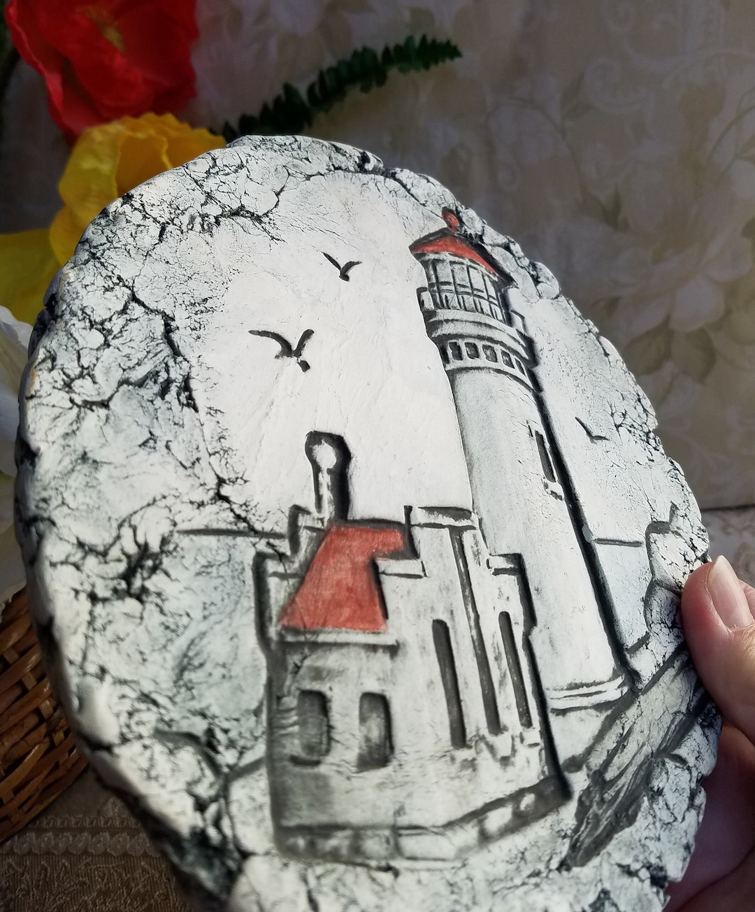 Lighthouse Plaque Shapes of Clay With Stand by Stan - Etsy