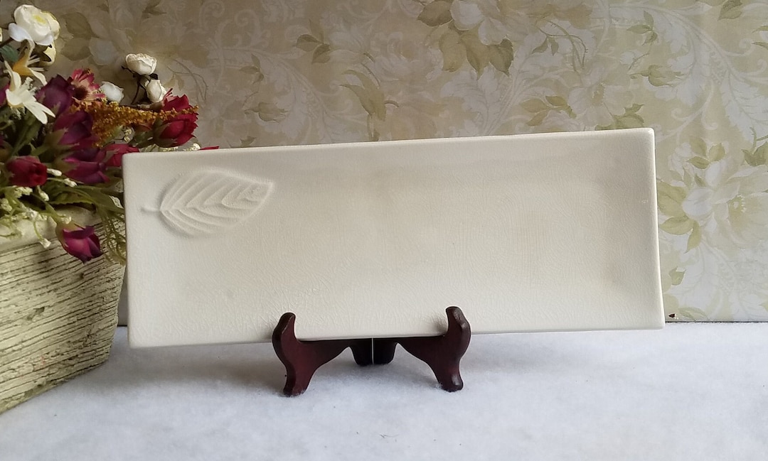 White Rectangular Sushi Plate 12 5l Etsy