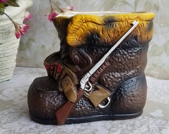 Ceramic Cowboy Boot Planter - Etsy
