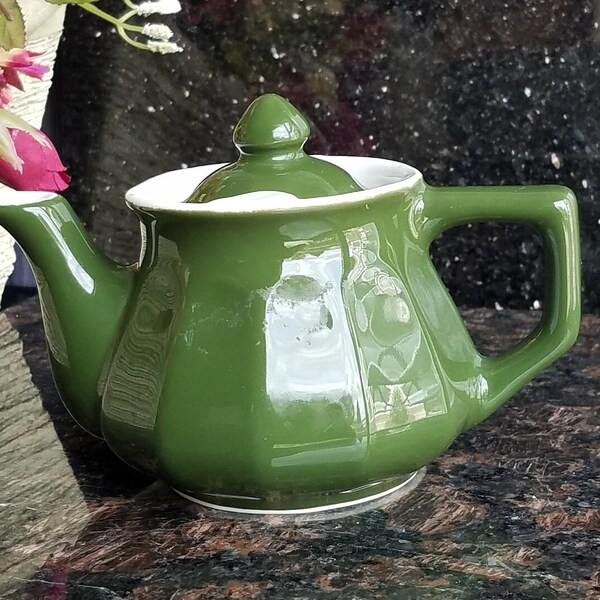 Green Teapot - Etsy