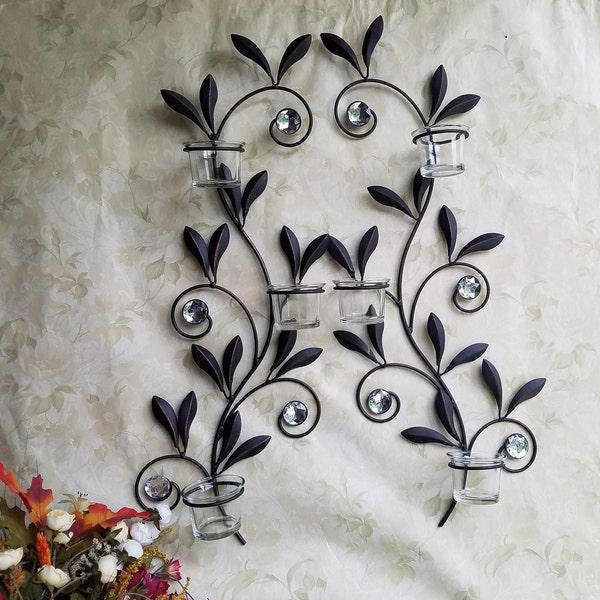 Wall Mounted Tea Light Holder - Etsy