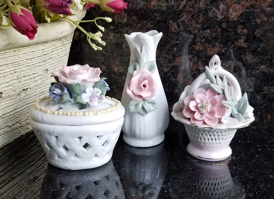 Vintage Collectible Pottery /set of 3 - Etsy