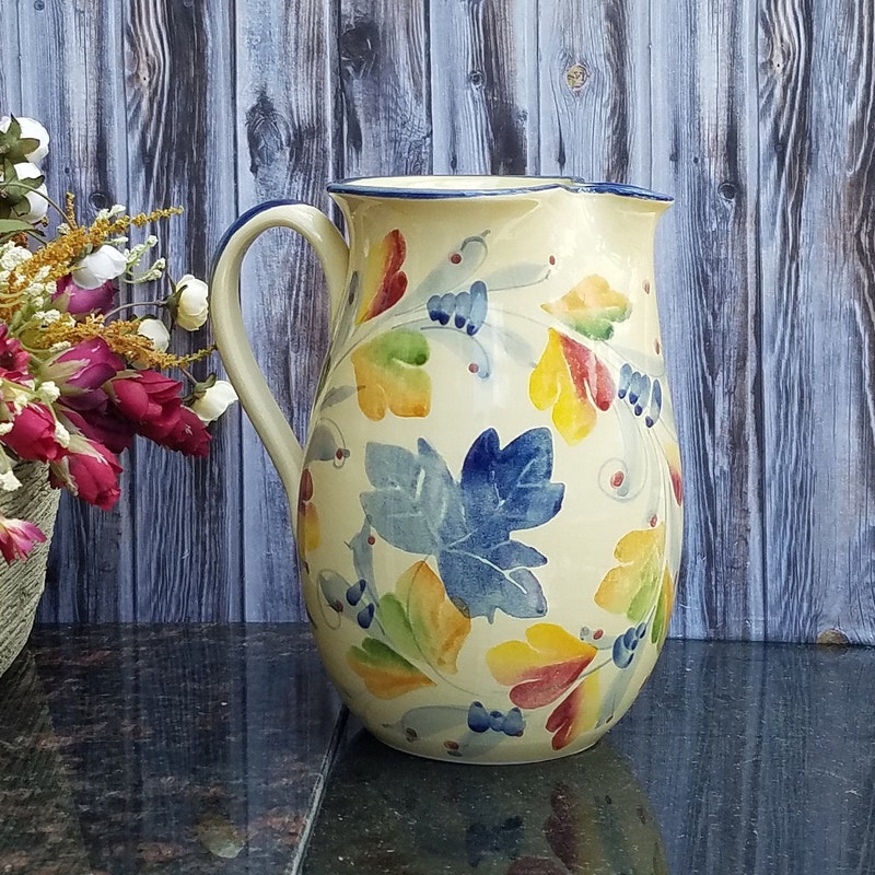 Italy Pitcher Vintage Ceramic - Etsy
