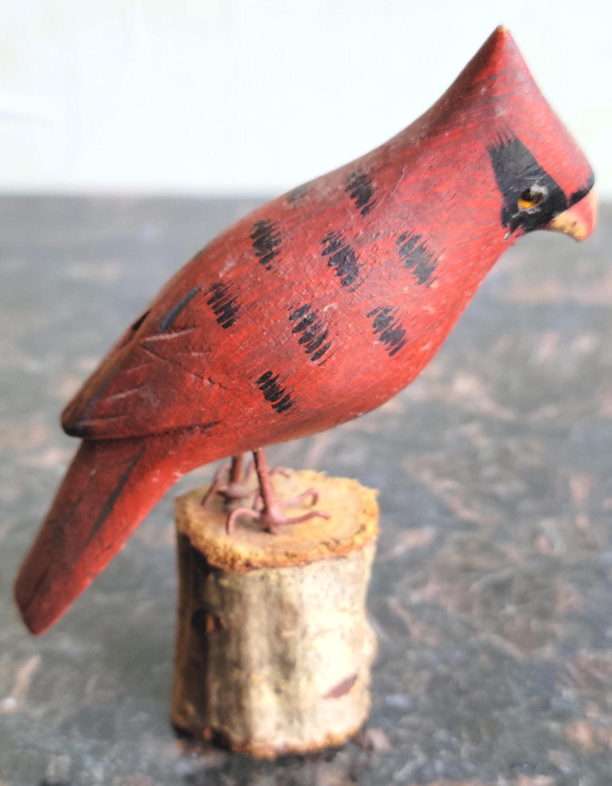 Red Northern Cardinal Figurine - 2pc - Etsy