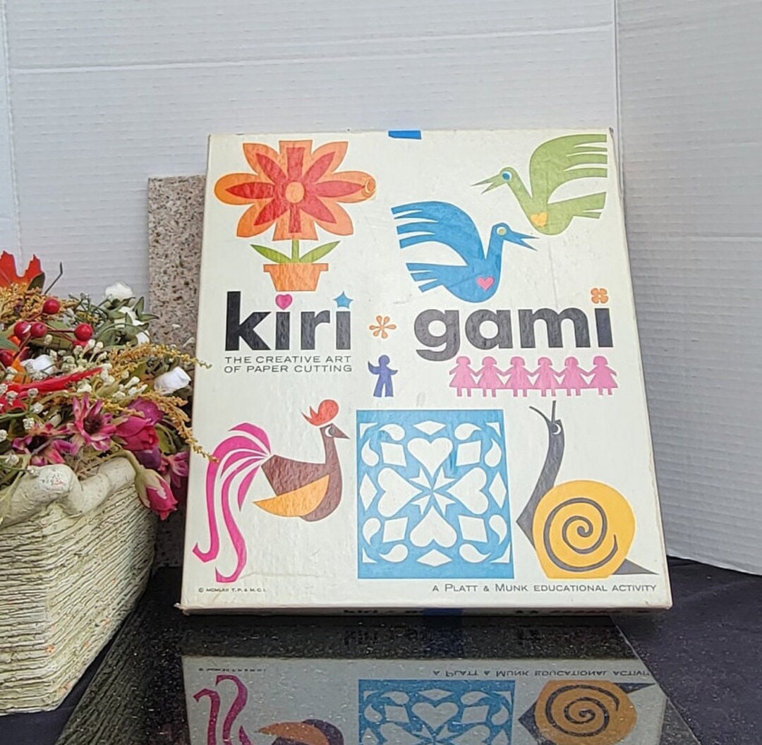 Platt & Munk Kiri Gami the Creative Art of Paper Cutting Kit - Etsy
