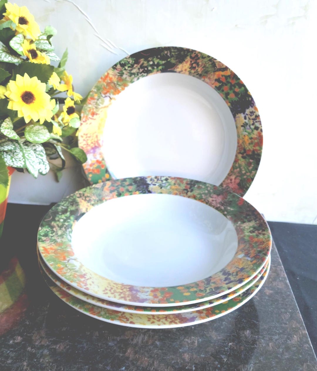 Sakura Vincent Van Gogh Porcelain Soup Plate 9.25"dia - Set of 4 - Etsy