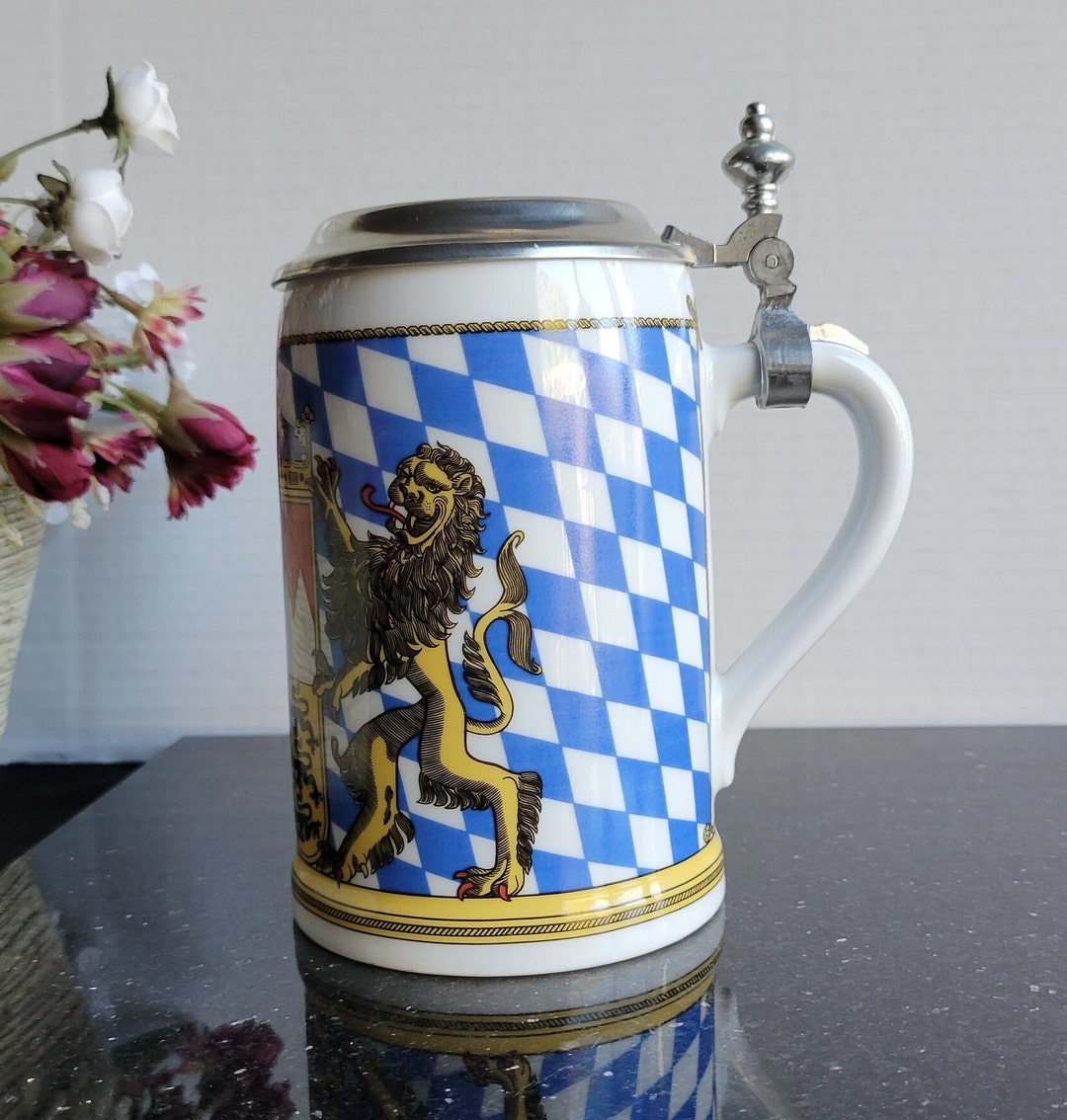Vintage Seltman Weiden Bavaria German Beer Mug / Beer Tankard With Flat ...