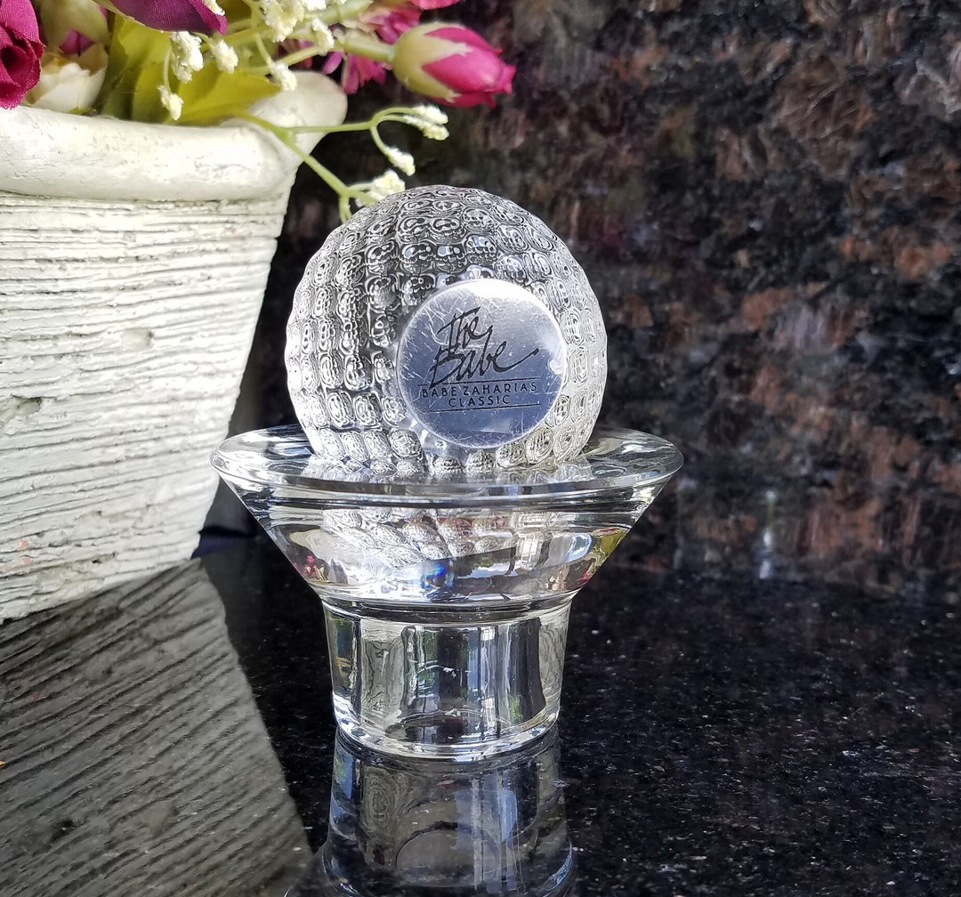 Glass Golf Ball Trophy on A Glass Base - Etsy