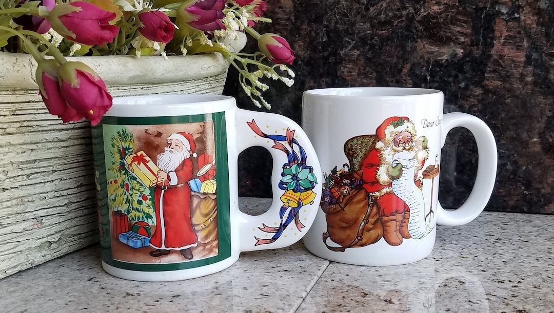 Christmas Coffee Mug / Santa Coffee Mug / 2 Variations Sold ...