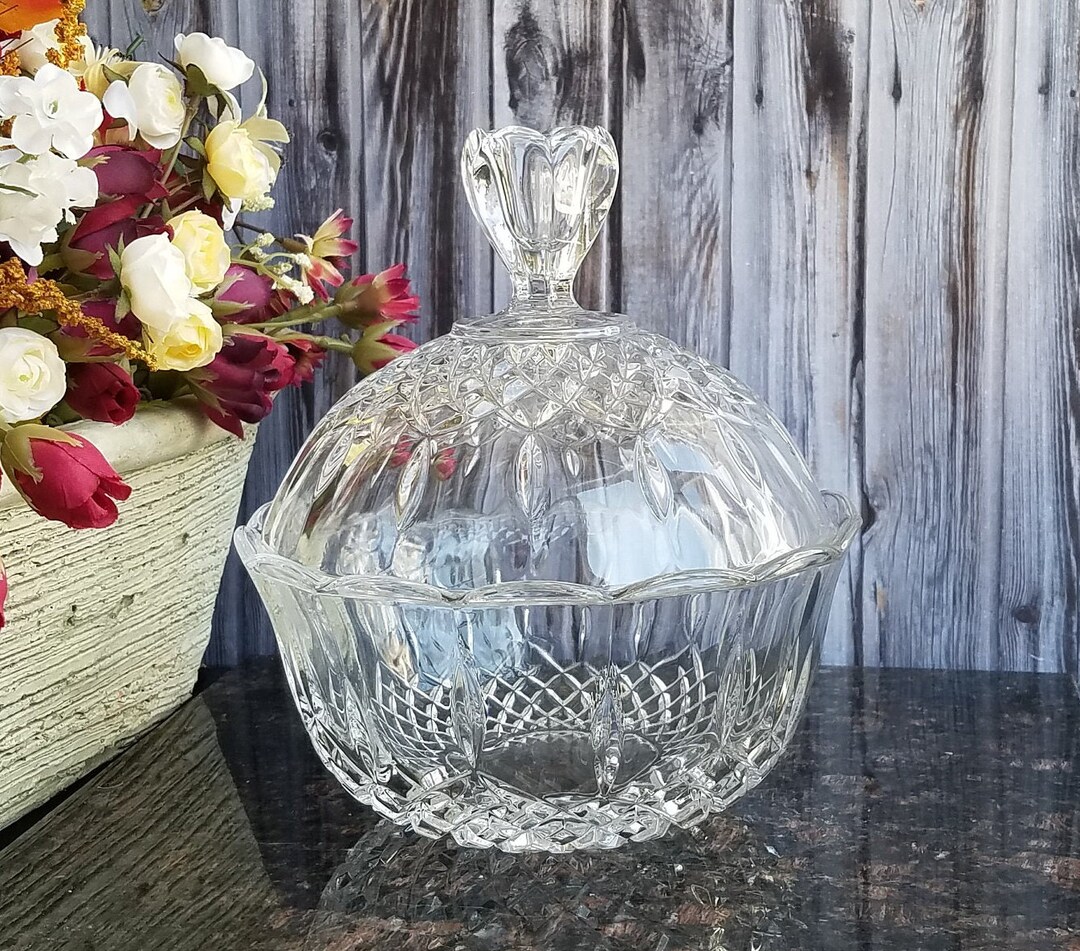 Crystal Covered Candy Dish 8h - Etsy