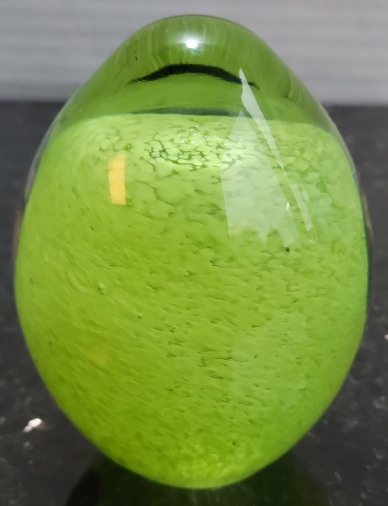 Swedish Art Glass Egg Paperweight - 3.25"h - Etsy
