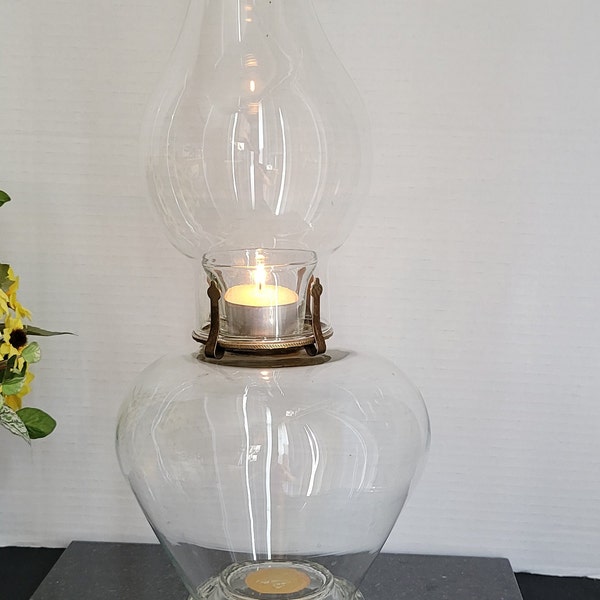 Glass Candle Lamp - Etsy