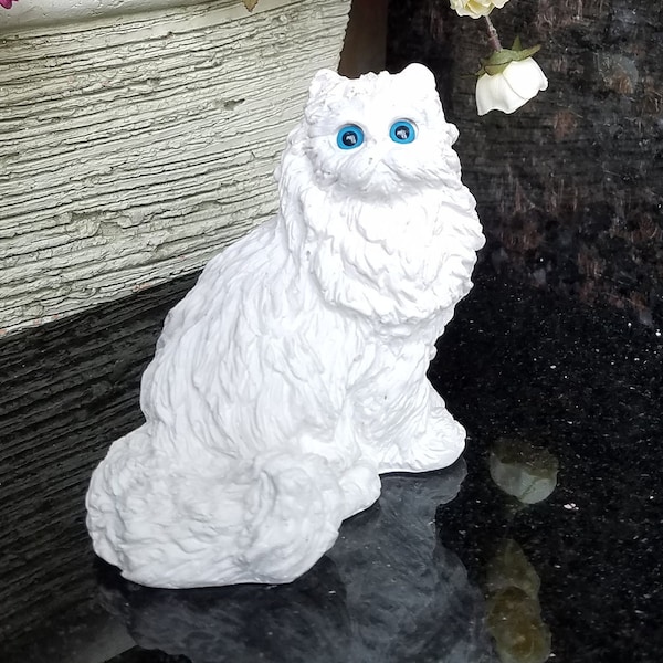 Persian Cat Figurine - Etsy