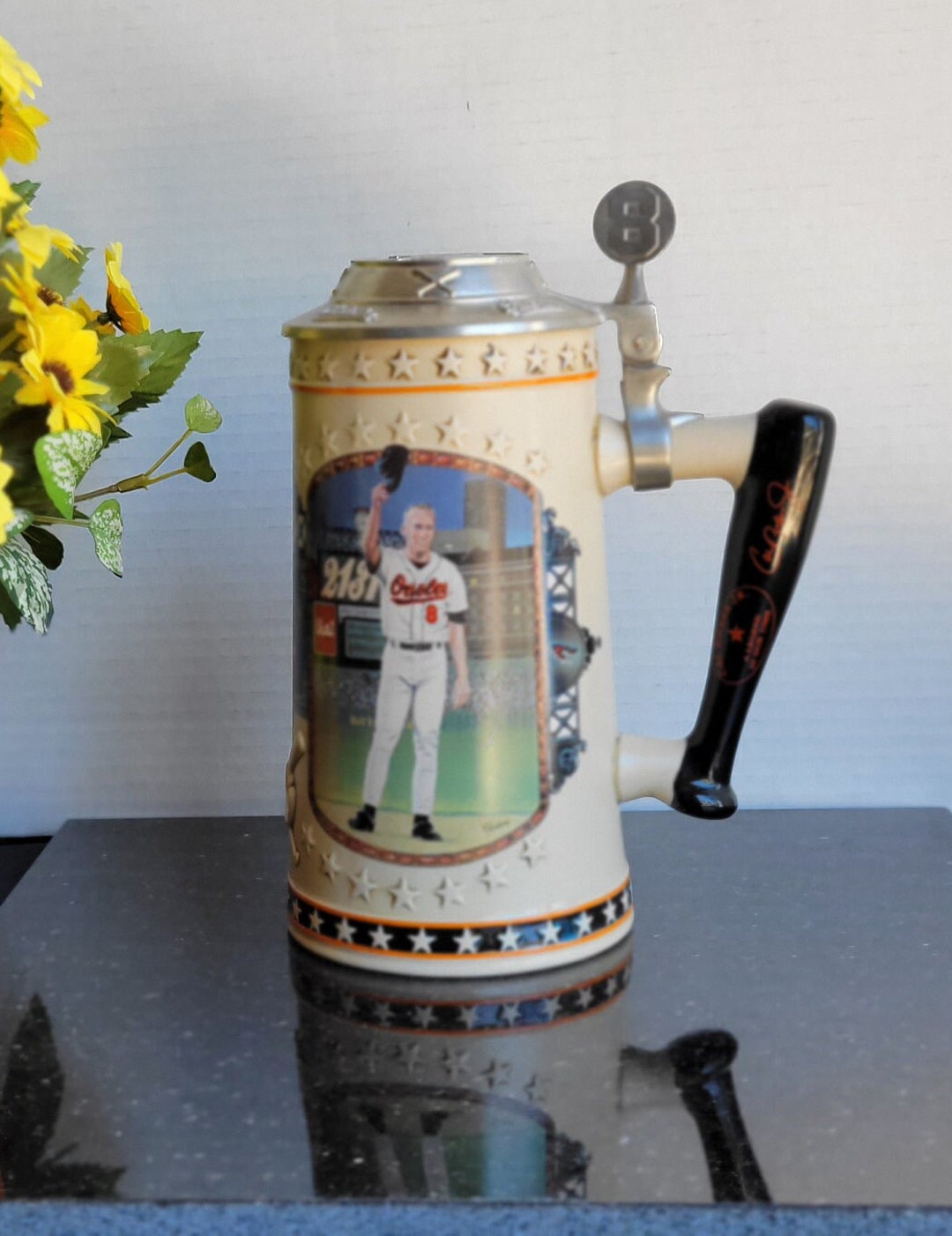 Cal Ripken Jr Beer Stein Longton Crown Lidded Stein - Etsy