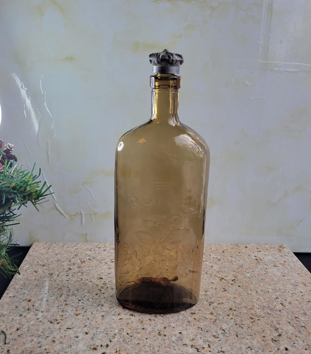Vintage Royall Bay Rhum Glass Bottle - Etsy