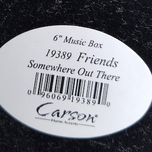 Carson Old Friend Music Box - Etsy