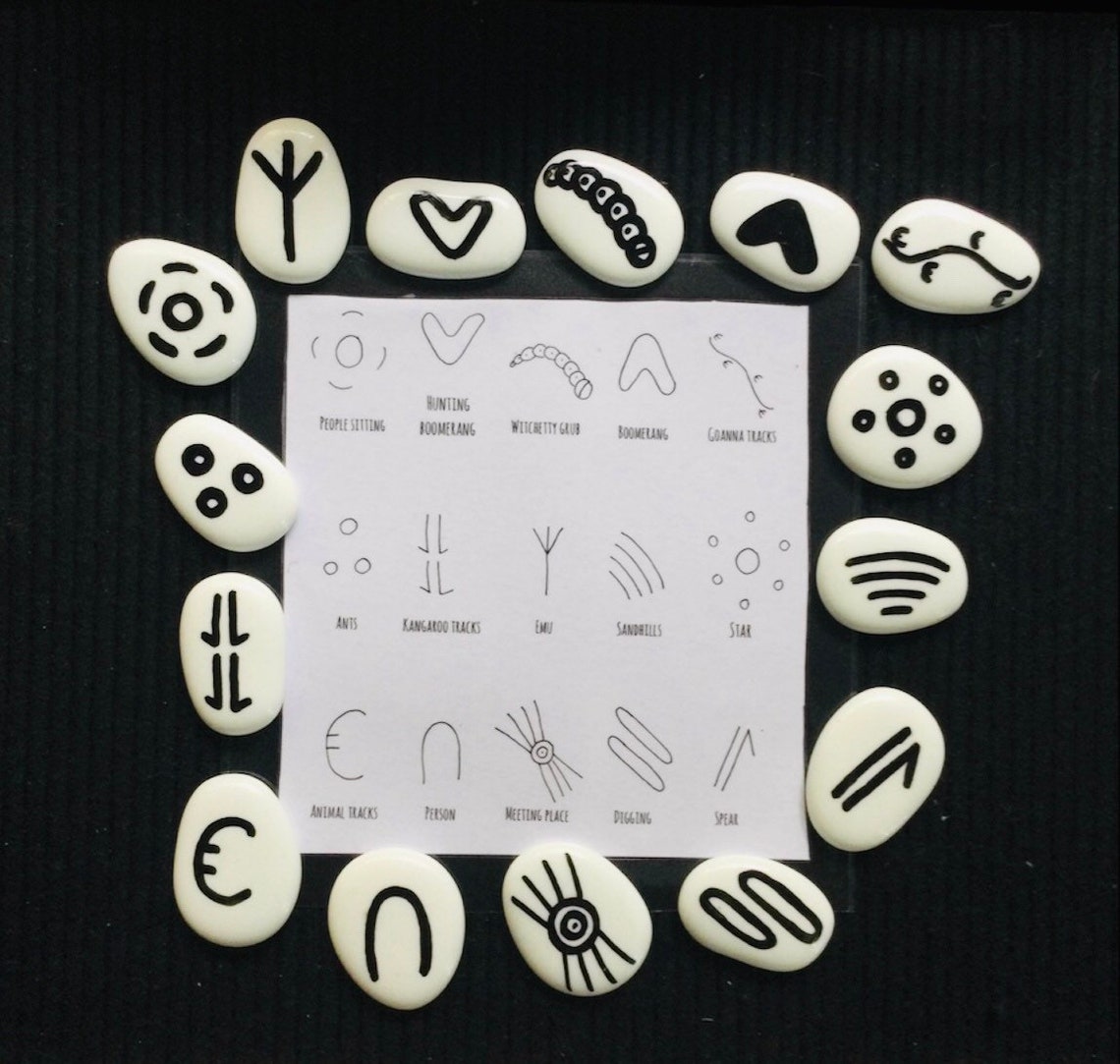 Aboriginal Story Stones - Etsy Canada