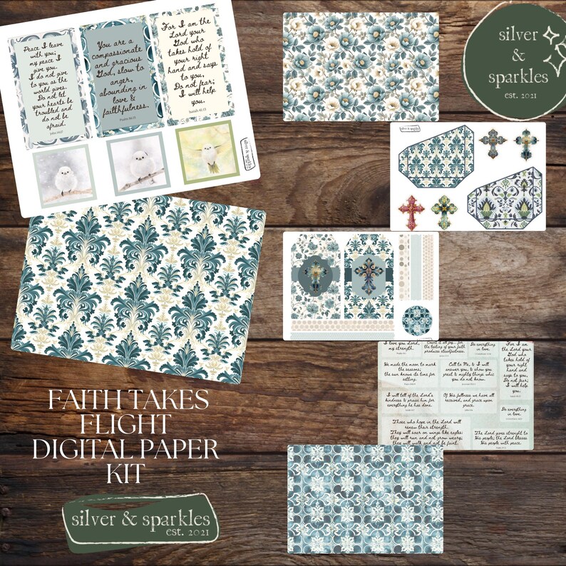 Faith Takes Flight | Christian Digital Papers for Faith Journaling ...