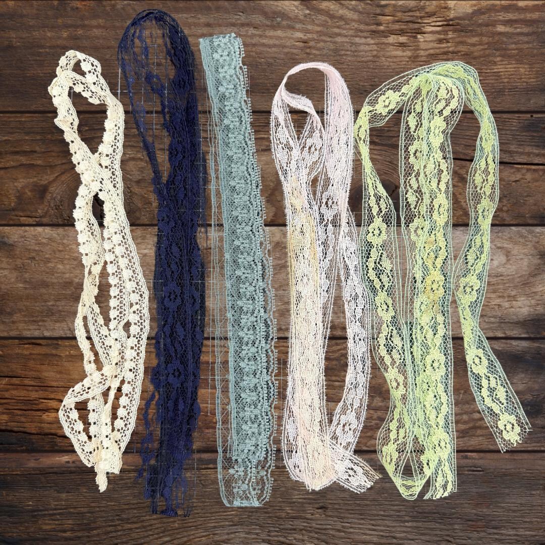 Vintage Lace Sampler! Five Different Laces! Total of 5 Yards! - Etsy