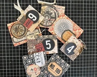 Set of 8 Hidden paper Clips for a Junk Journal or to Use as a Bookmark ...