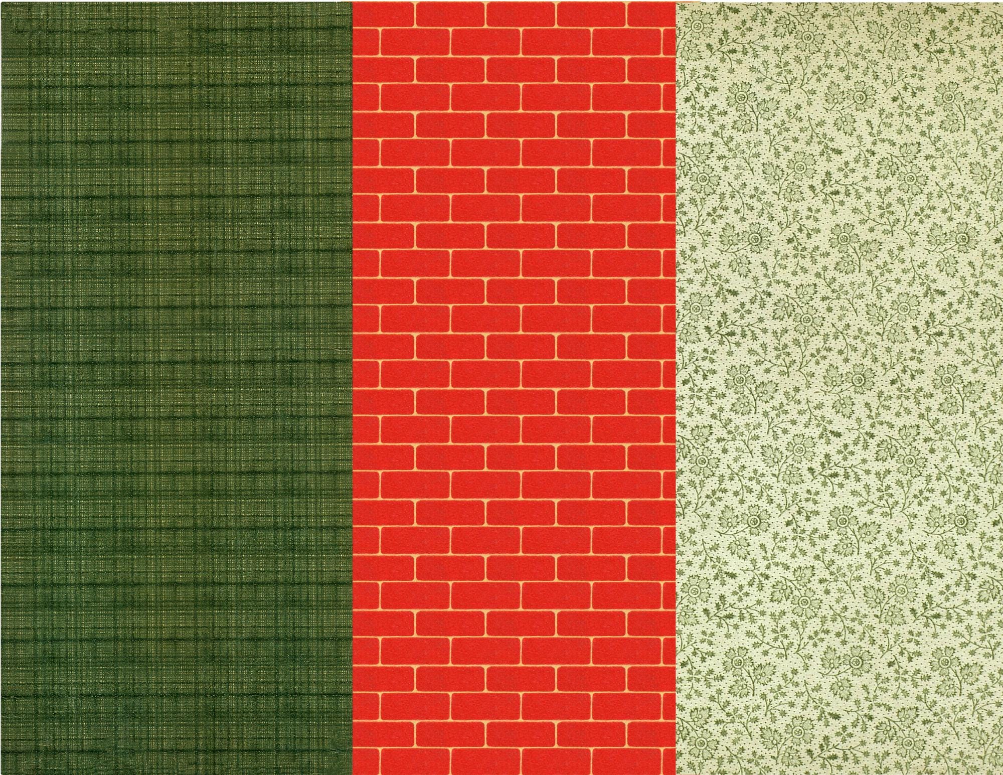 Collage Papers No 6 Old Saint Nick Paper Kit (PDF Download) - Etsy