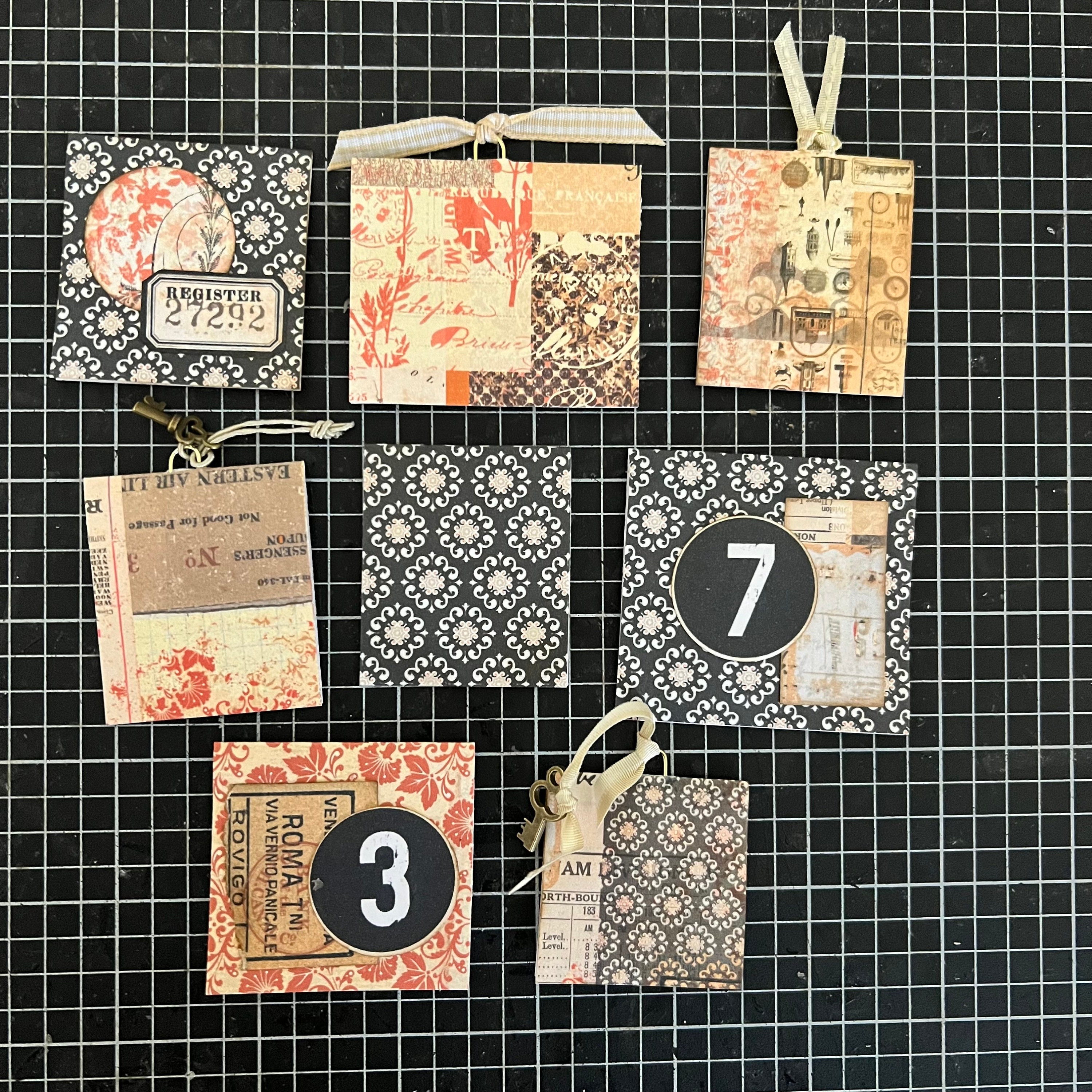 Set of 8 Hidden paper Clips for a Junk Journal or to Use as a Bookmark ...