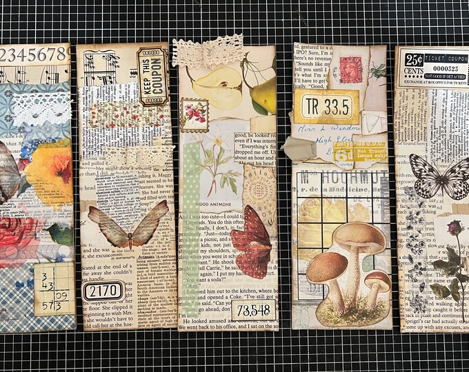 Set of Five snippet Strips Set 4 - Etsy