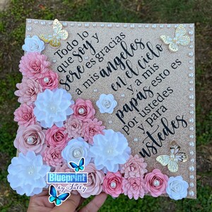 Pink Graduation Cap, Pink and Gold Grad Cap, First Gen Graduate, Class ...