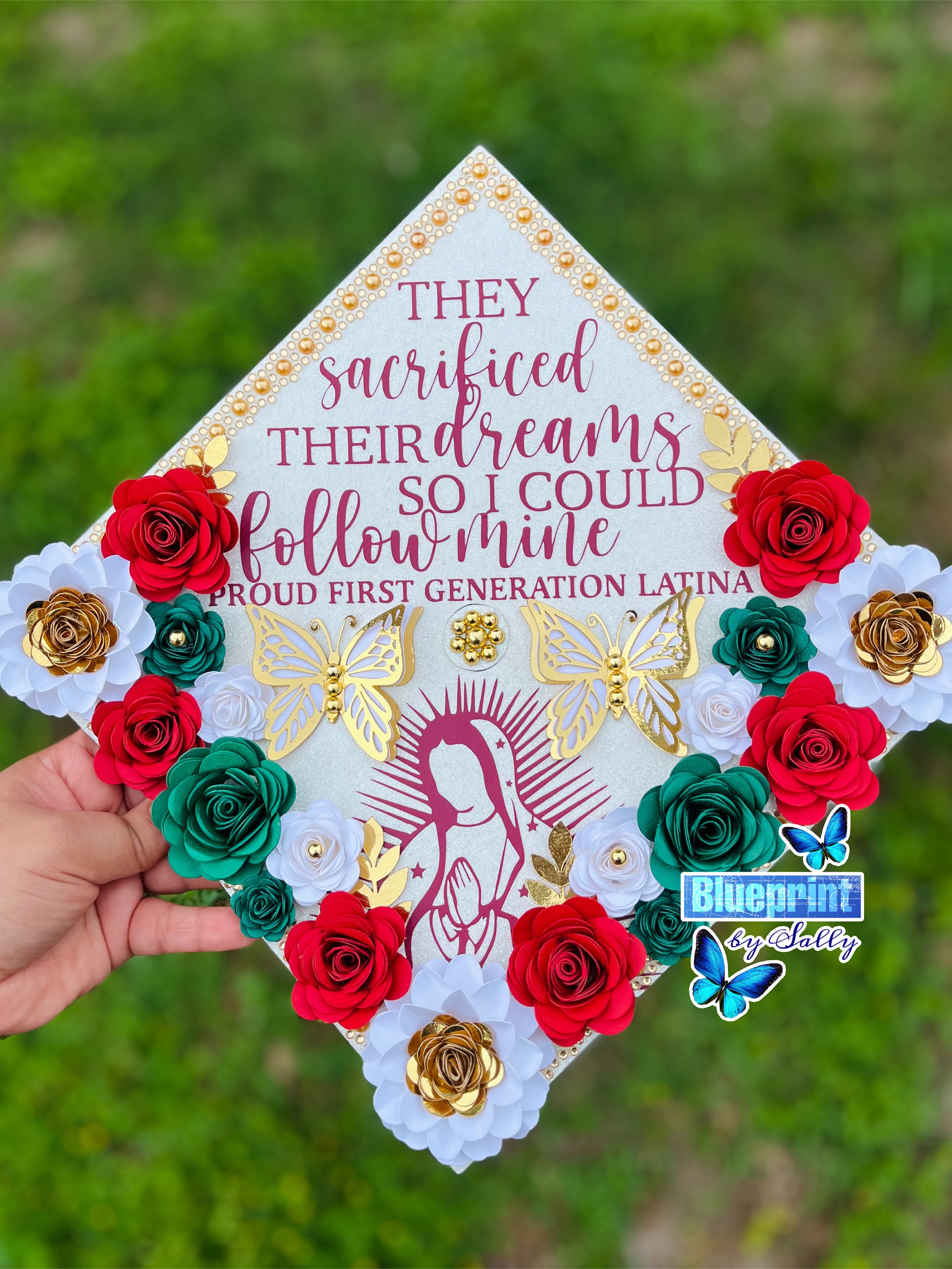 Virgin Mary Graduation Cap, Mexico Grad Topper, Graduation, First ...