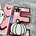 Spooky One 3D Letters, Spooky One Theme, Pink Halloween, Spooky One ...