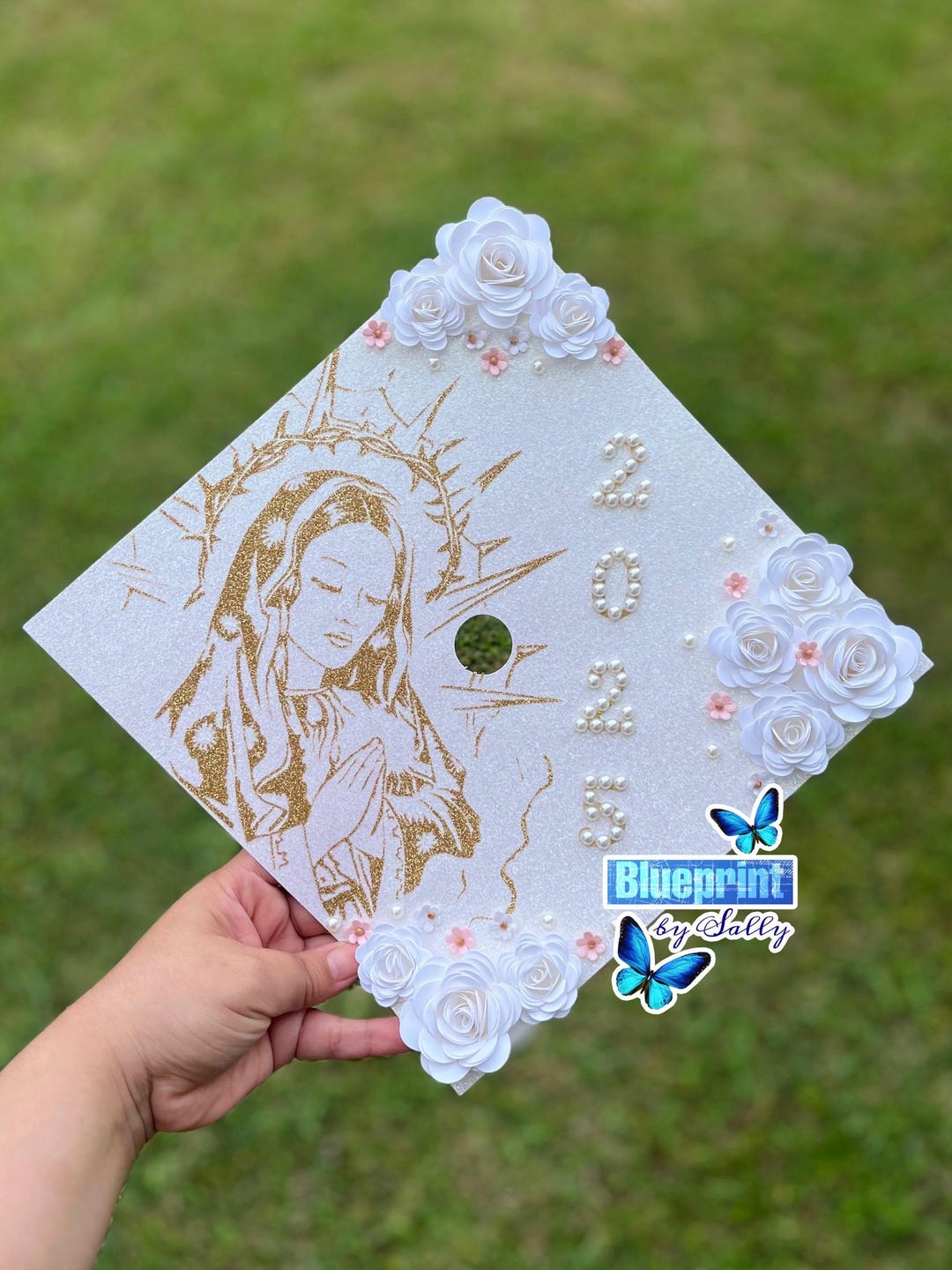 Graduation Flower Cap Topper, 1st Generation Graduate, Mexico ...