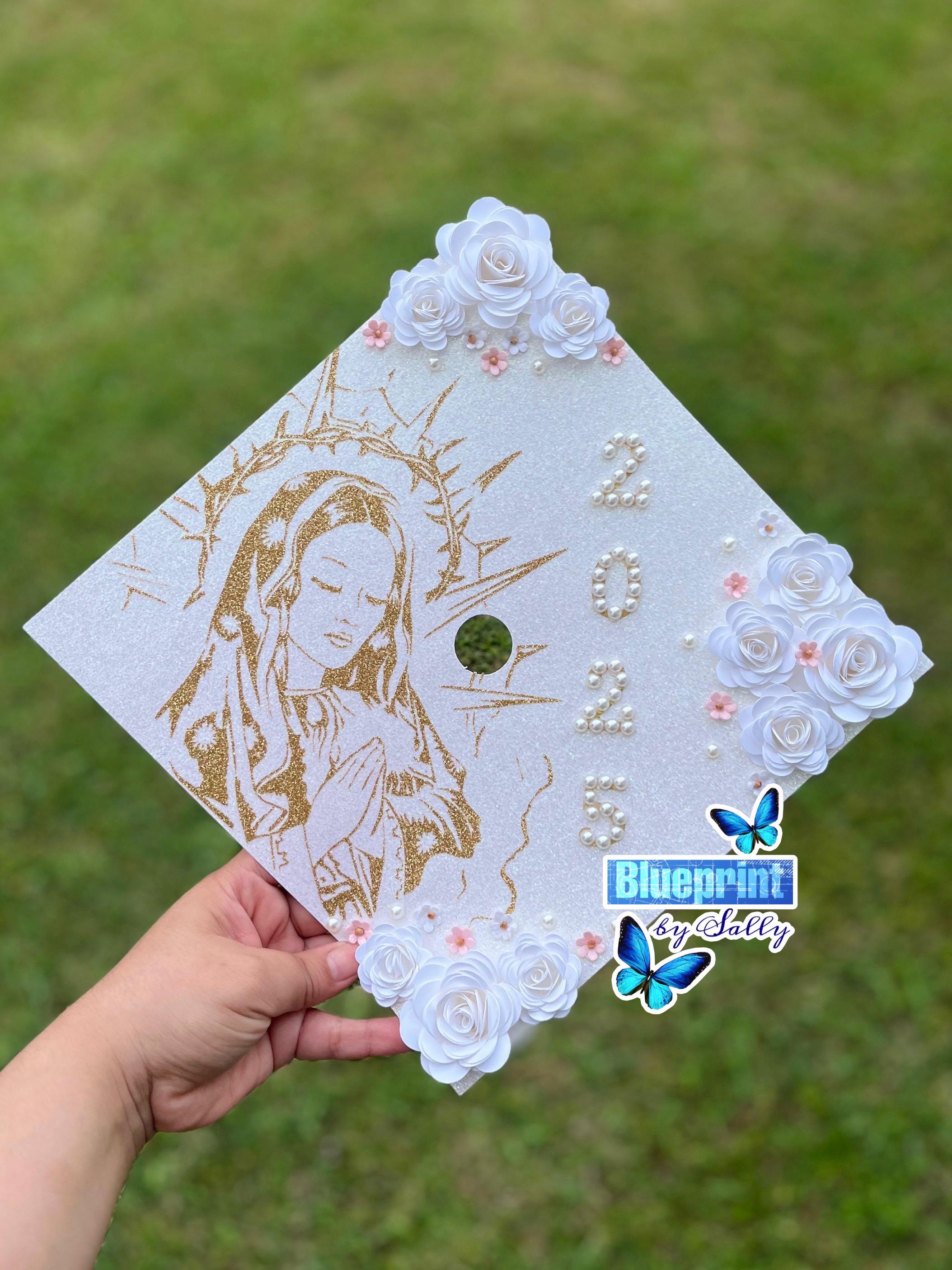 Graduation Flower Cap Topper, 1st Generation Graduate, Mexico ...